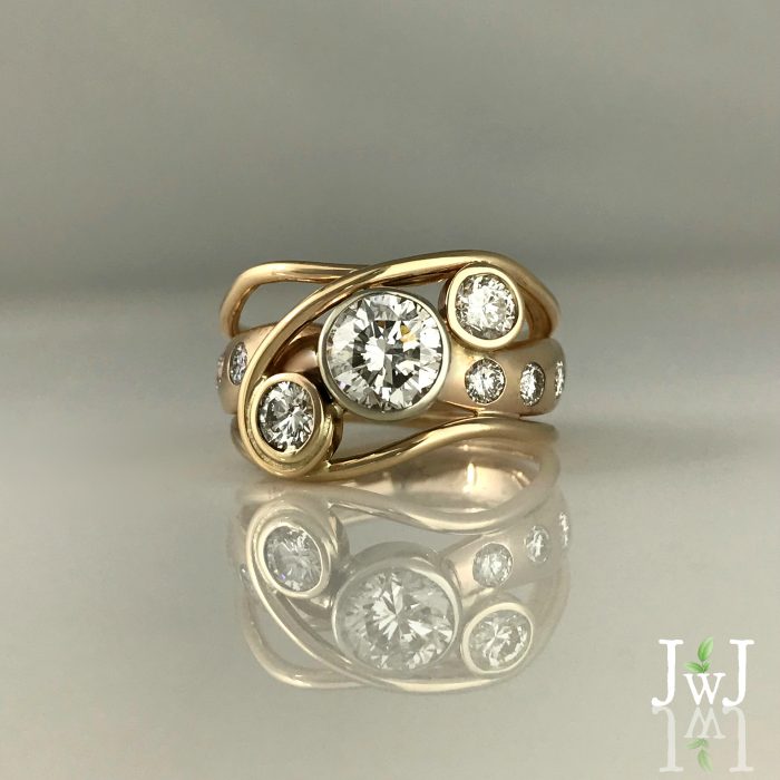 Horizon of Diamonds Ring - Jeanette Walker Jewellery