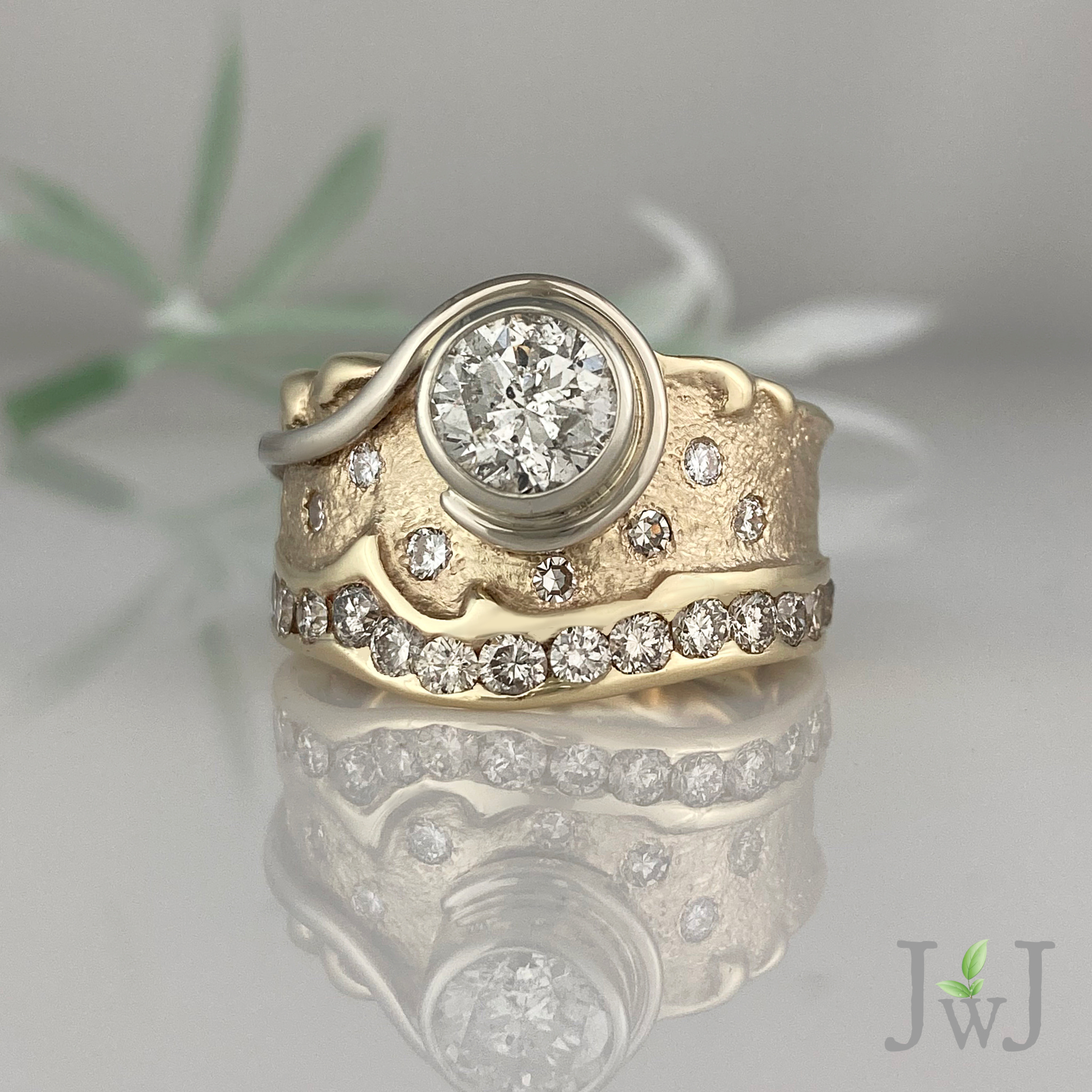 Brenda's Swirl Ring - Jeanette Walker Jewellery