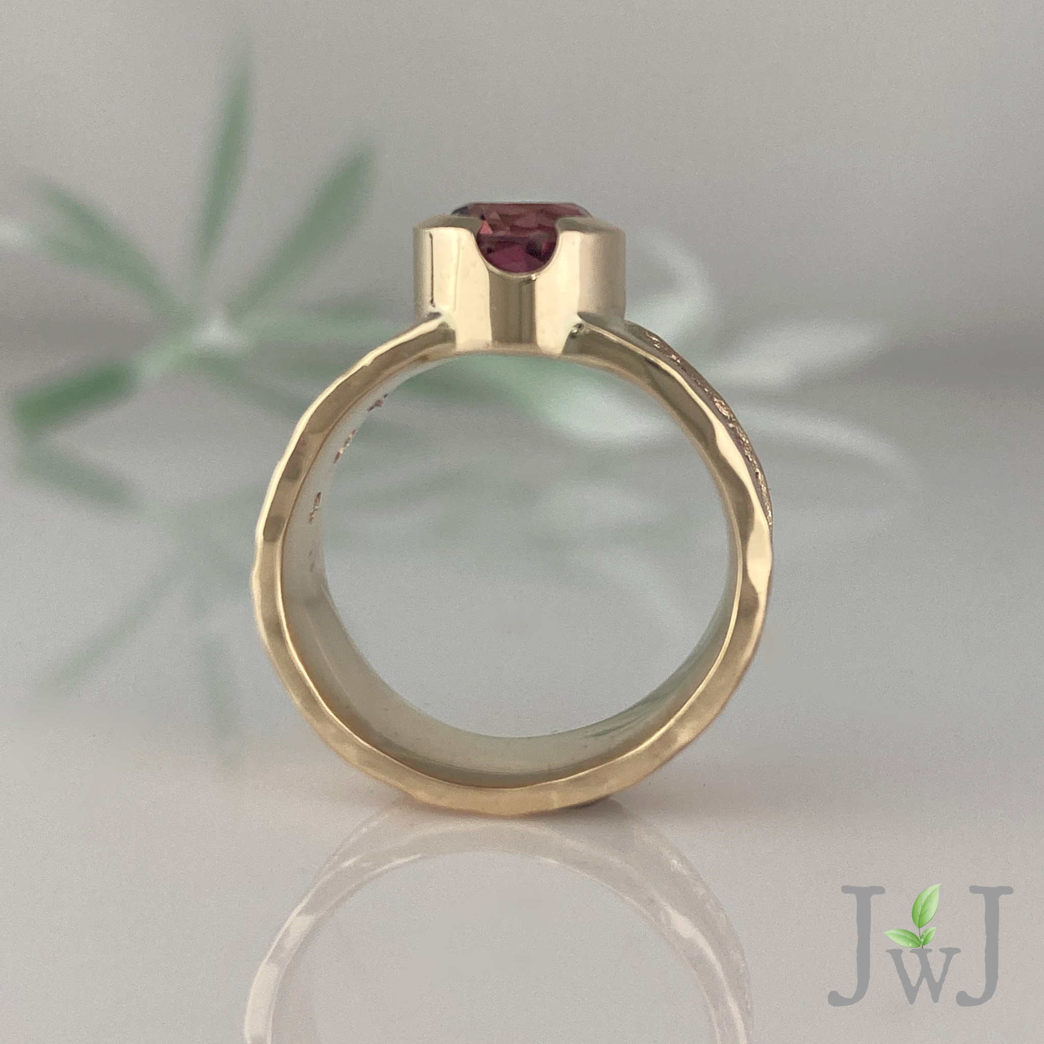 Betty's Pink Tourmaline Ancient Sands Ring - Jeanette Walker Jewellery