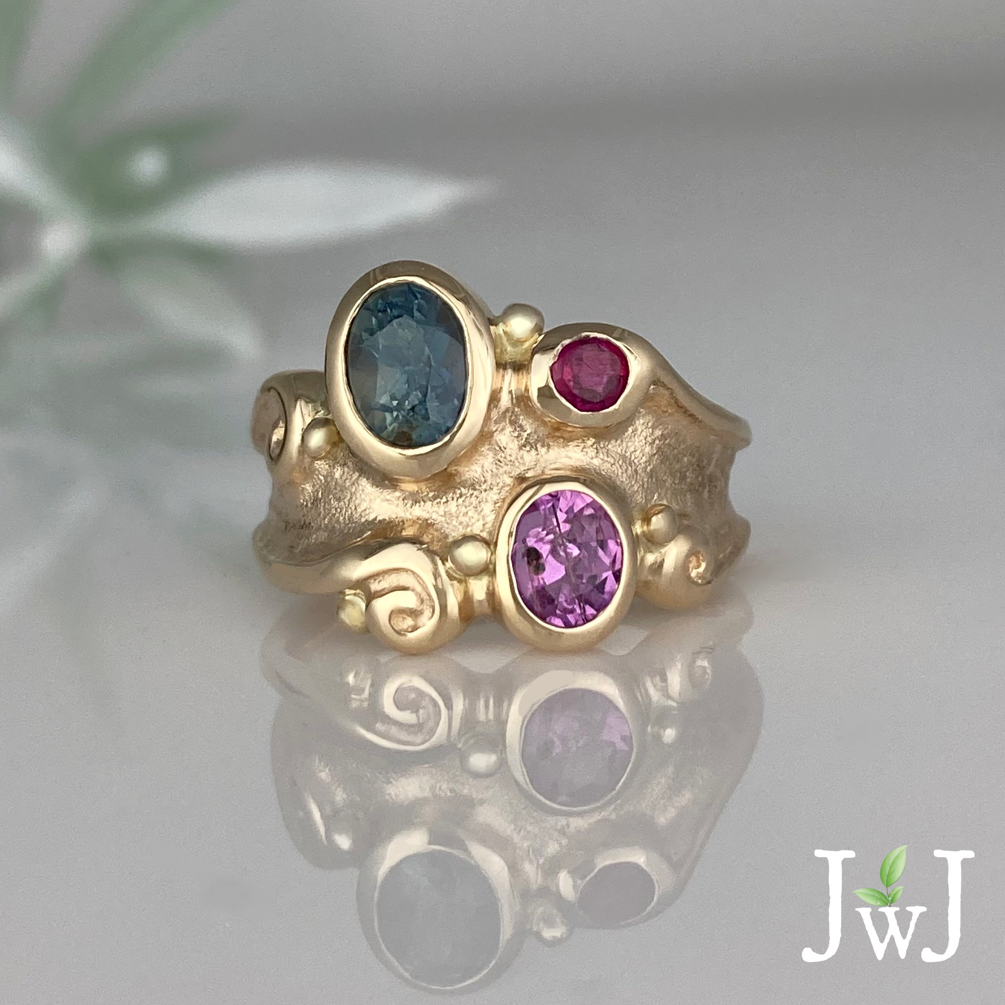 Michelle's Ancient Swirl Ring - Jeanette Walker Jewellery