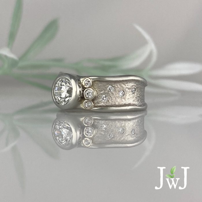 Christine's Ancient Sands Radiant Ring - Jeanette Walker Jewellery