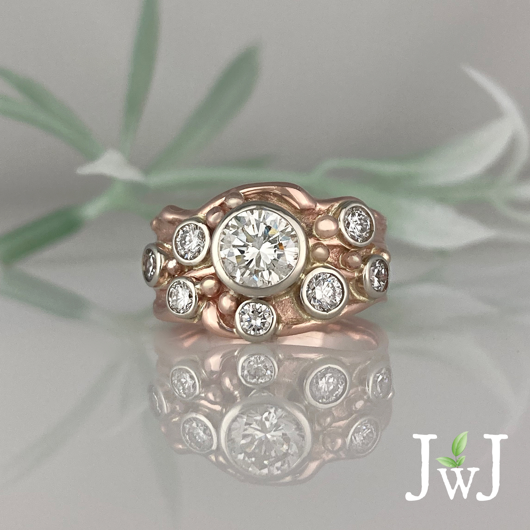 Kathleen's Wave Ring - Jeanette Walker Jewellery