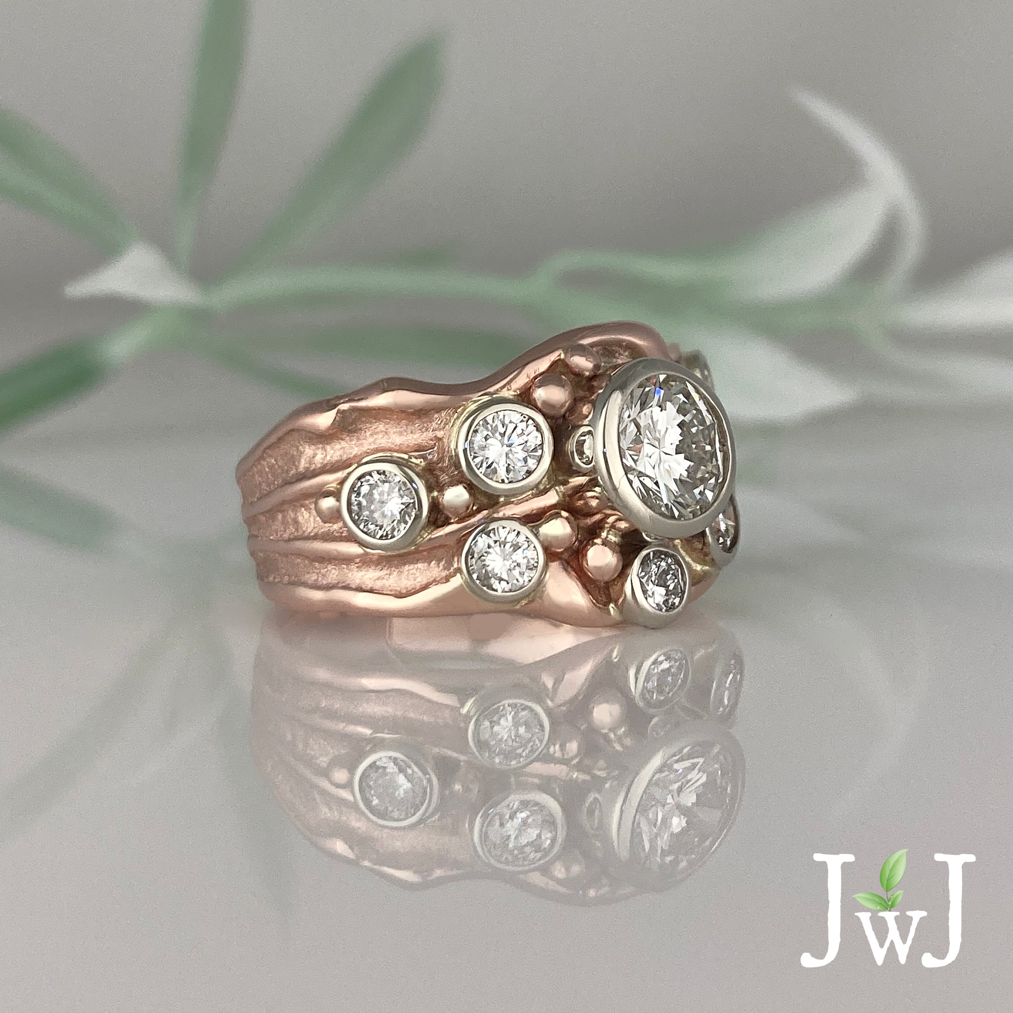 Kathleen's Wave Ring - Jeanette Walker Jewellery
