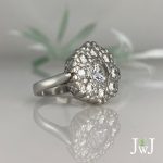 Kim's Vintage Inspired Engagement Ring - Jeanette Walker Jewellery